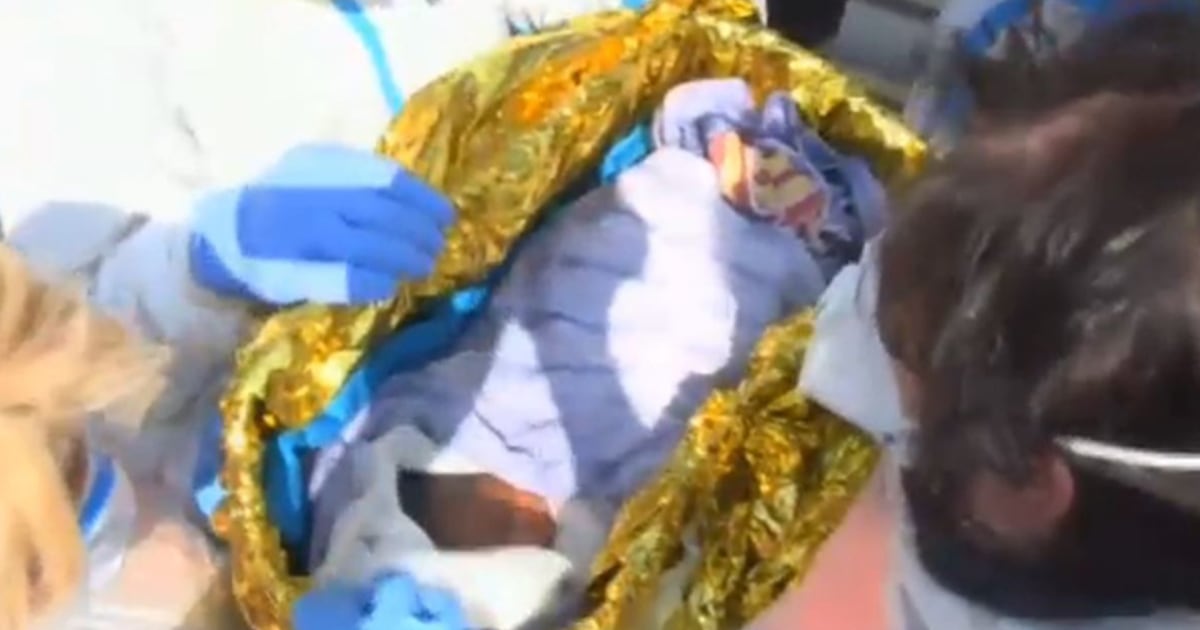 Baby Born at Sea Rescued with Shipwrecked Migrants
