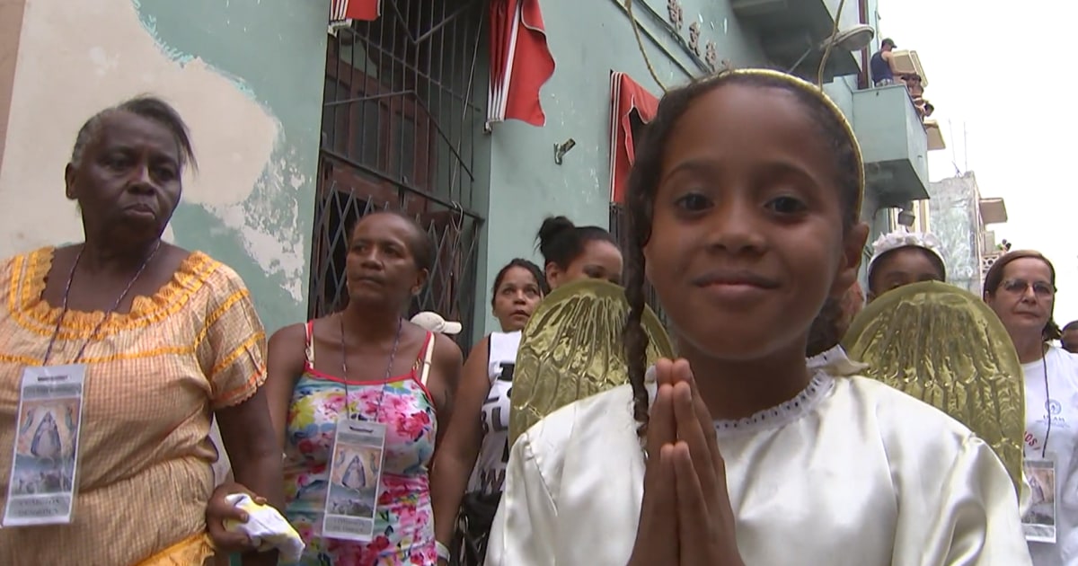 In Cuba, Procession and Prayers for Patron Saint