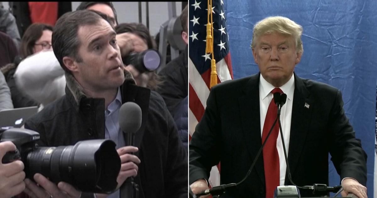 Donald Trump and NBC News' Peter Alexander Spar Over Trump's Record on ...