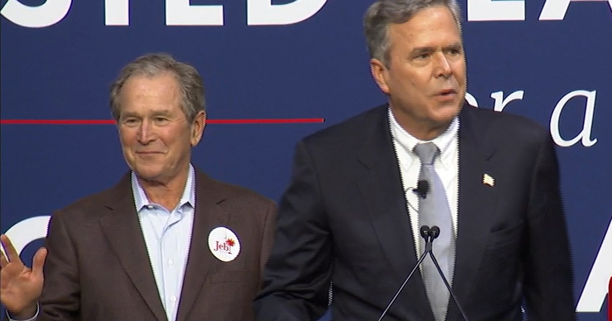George W. Bush On the Campaign Trail for Brother Jeb