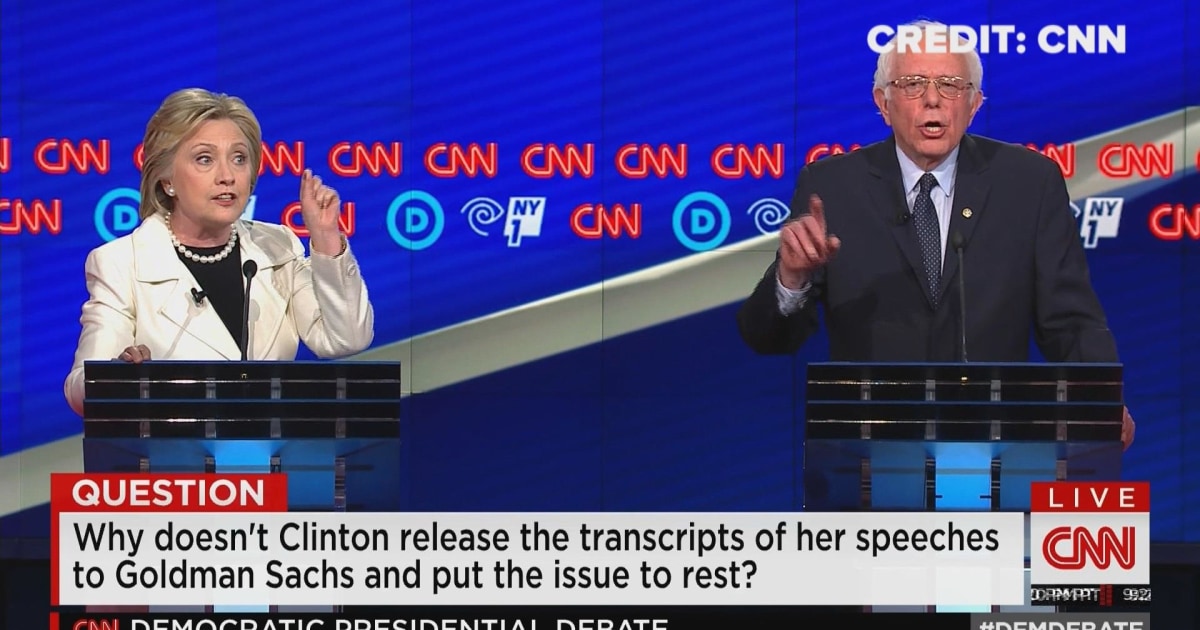 Clinton Pressed Over Wall Street Speech Transcripts