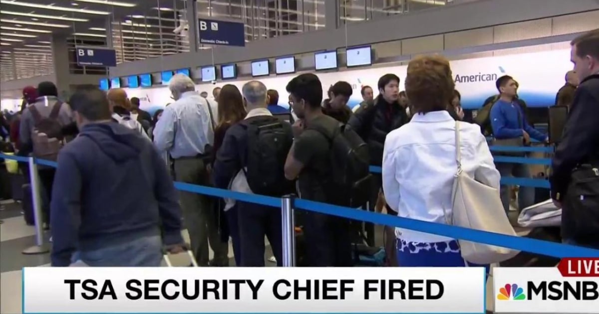 TSA chief removed after failures, controversy