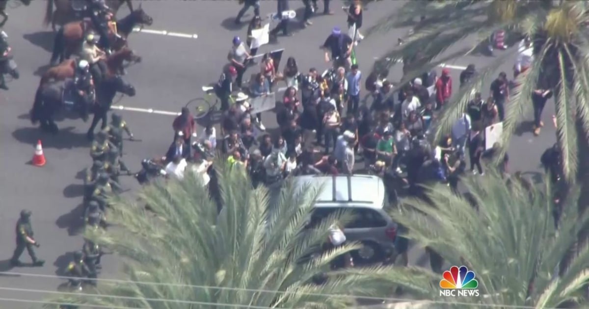 Anti-Trump Protests Turn Violent at Rally