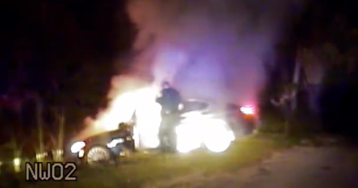 Dashcam Video Shows Fiery Crash Rescue