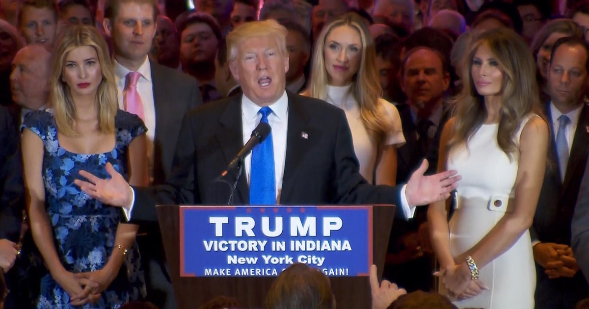 Trump on Indiana: I Won With Everybody Tonight