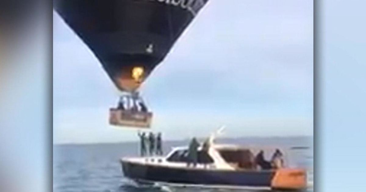See Hot Air Balloon Rescue at Sea