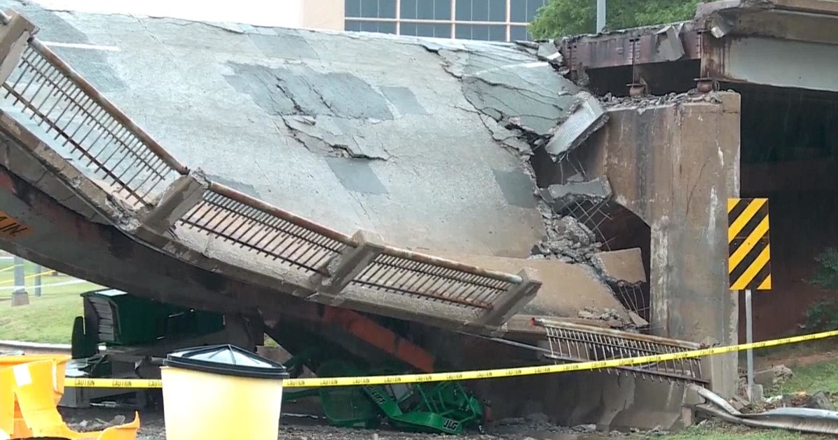 Bridge Collapses Over Oklahoma City Expressway
