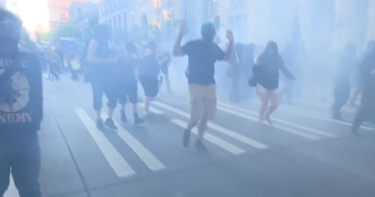 Flash Bangs, Pepper Spray Used Against May Day Protesters