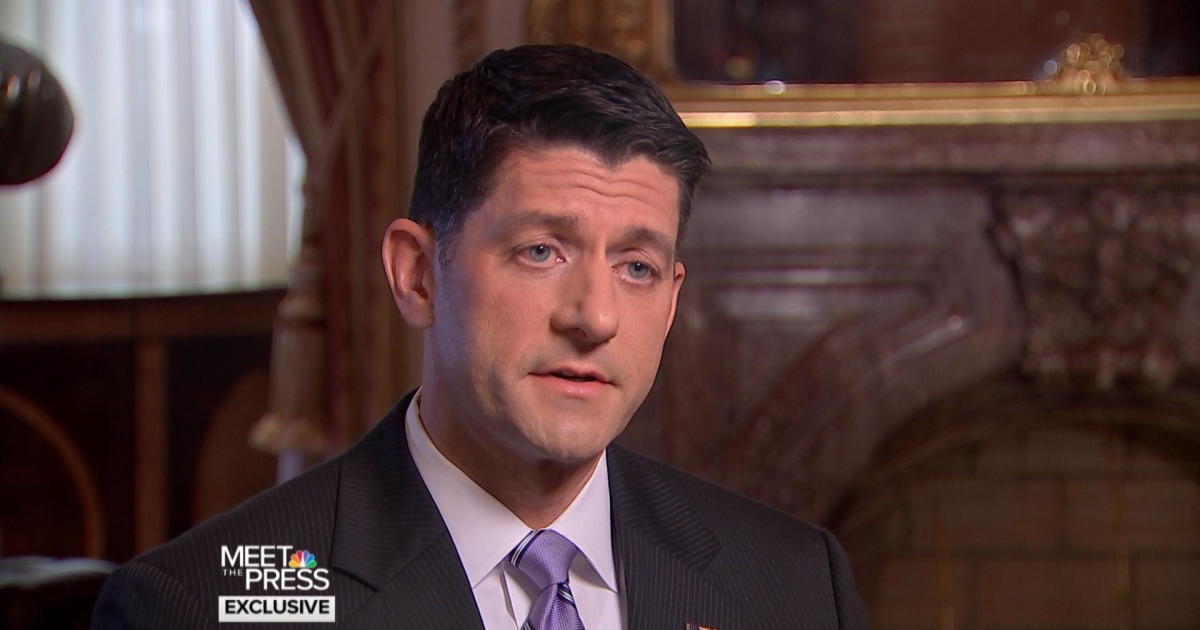 MTP Exclusive: Speaker Ryan Tells GOPers to Follow Their Conscience