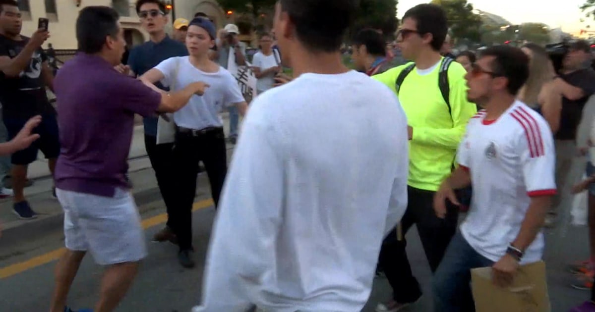 Fights Break Out After Trump Rally