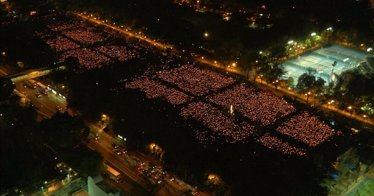 Thousands Attend Tiananmen Vigil in Hong Kong's Victoria Park