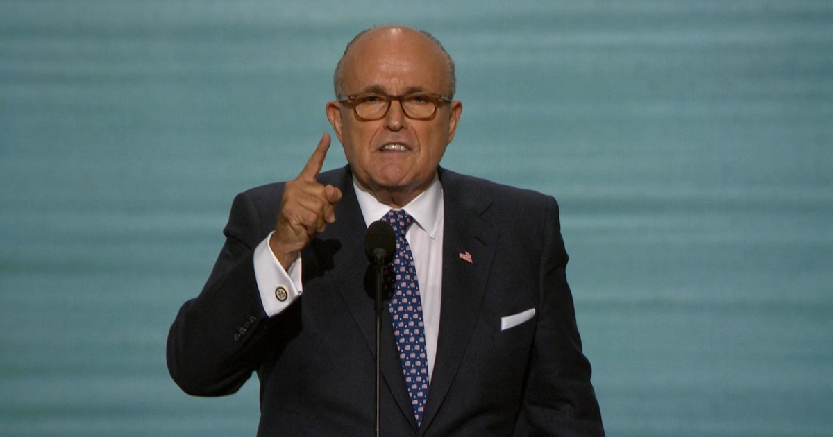 Watch Rudy Giuliani's Republican National Convention Speech