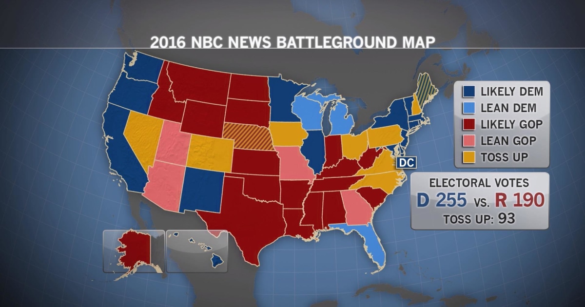 Clinton Trumps Trump in New NBC Battleground Map