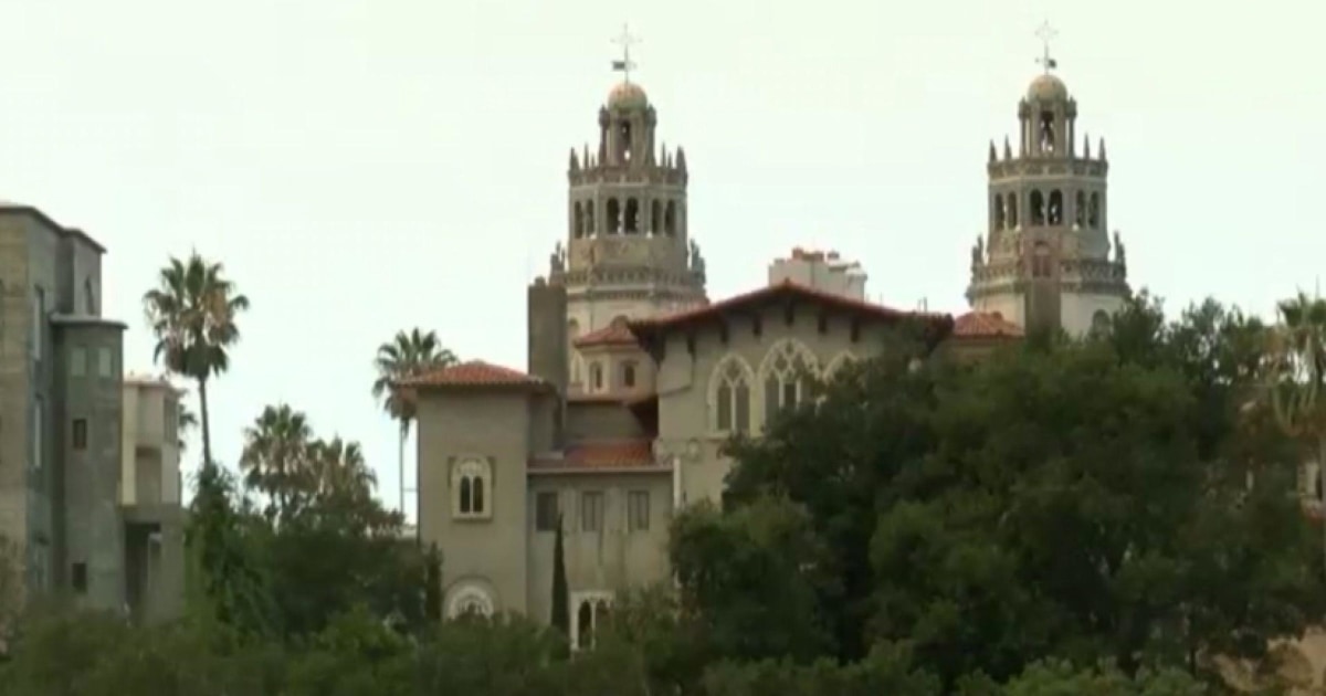 Flames Threaten Historic Hearst Castle