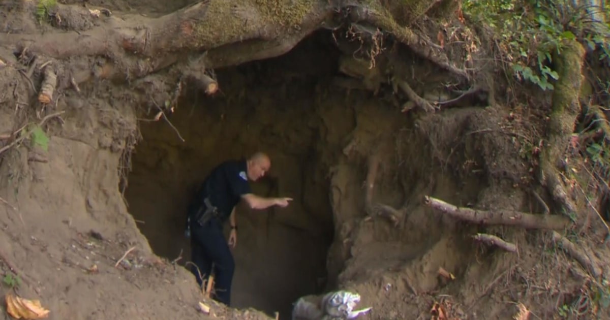 Police Discover Network of Manmade Caves Used By Homeless