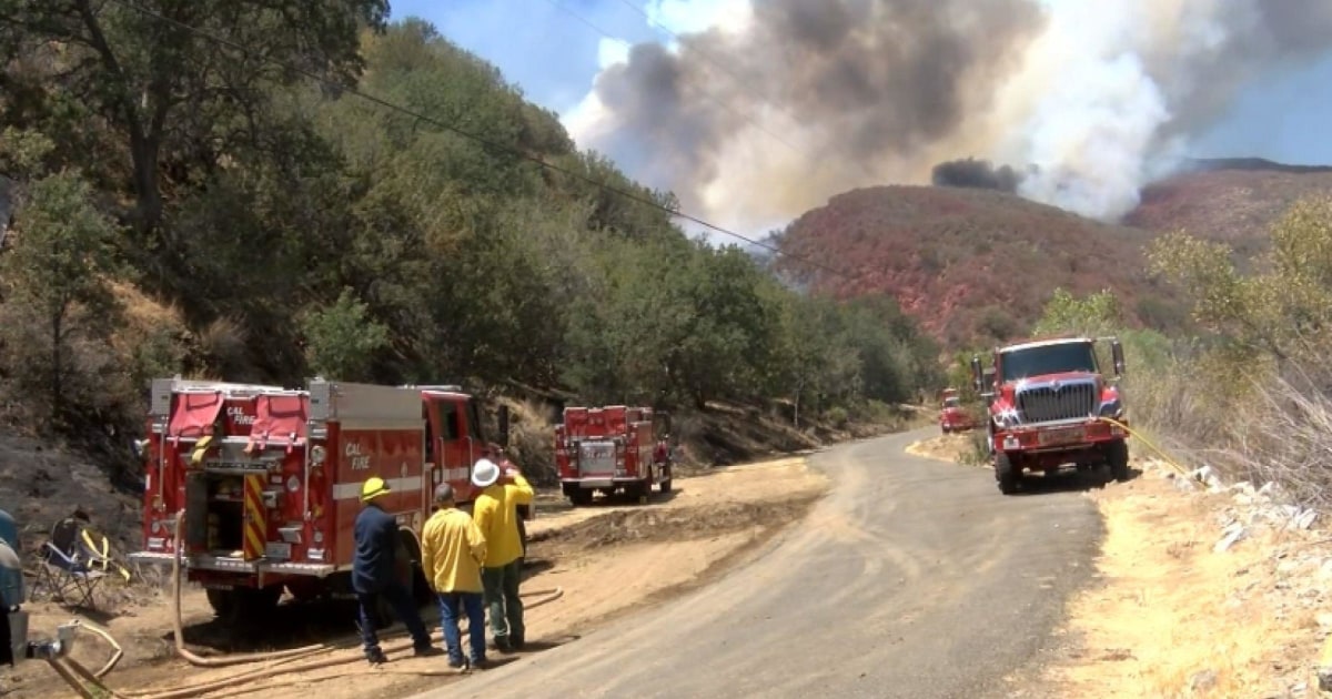 Mineral Fire Forces Evacuations in California