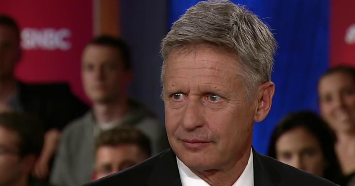 Gary Johnson: ‘I’m having an Aleppo moment’