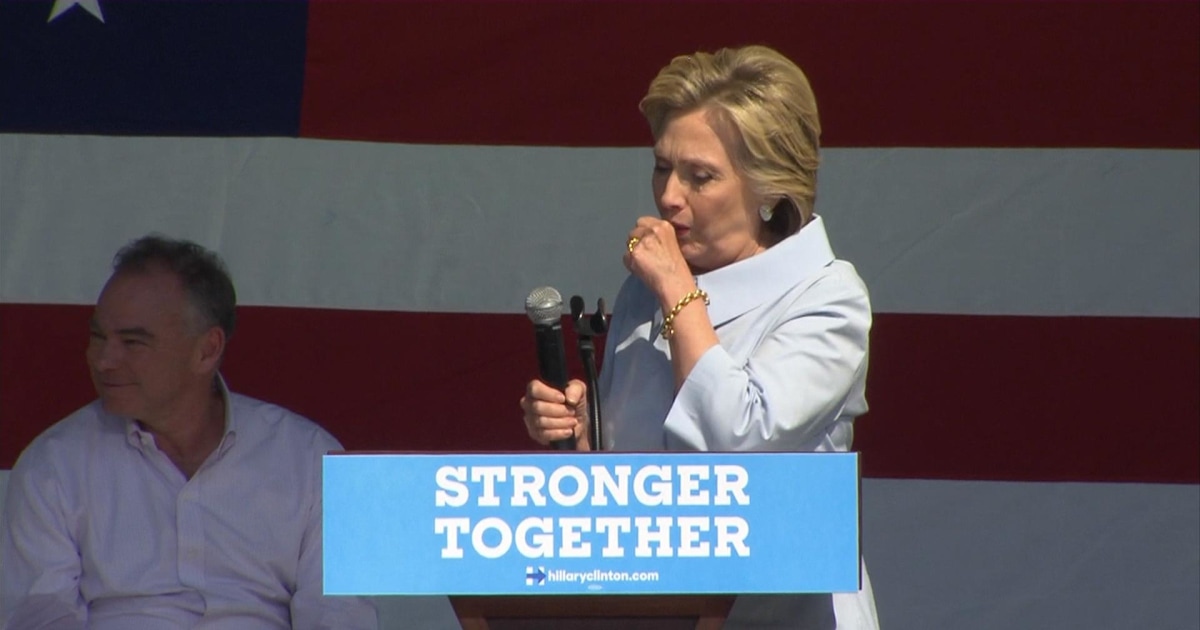 Clinton Turns Coughing Fit Into Joke About Trump