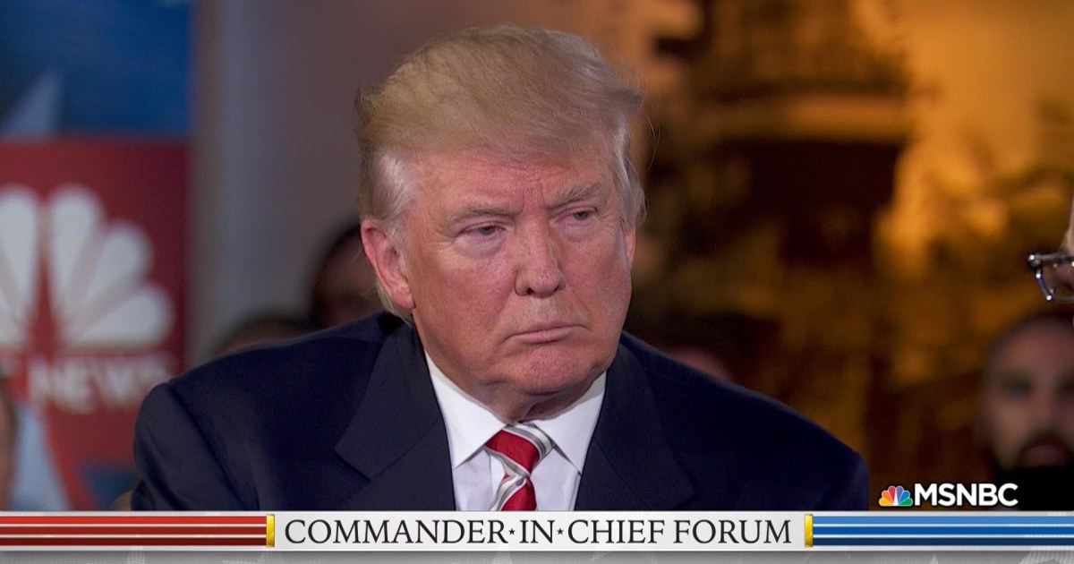 Donald Trump Participates in Commander-In-Chief Forum