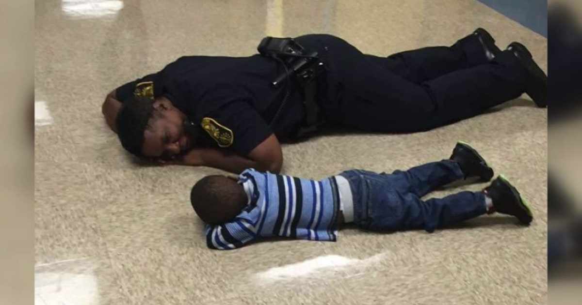 'Comforting Cop' Photo Goes Viral