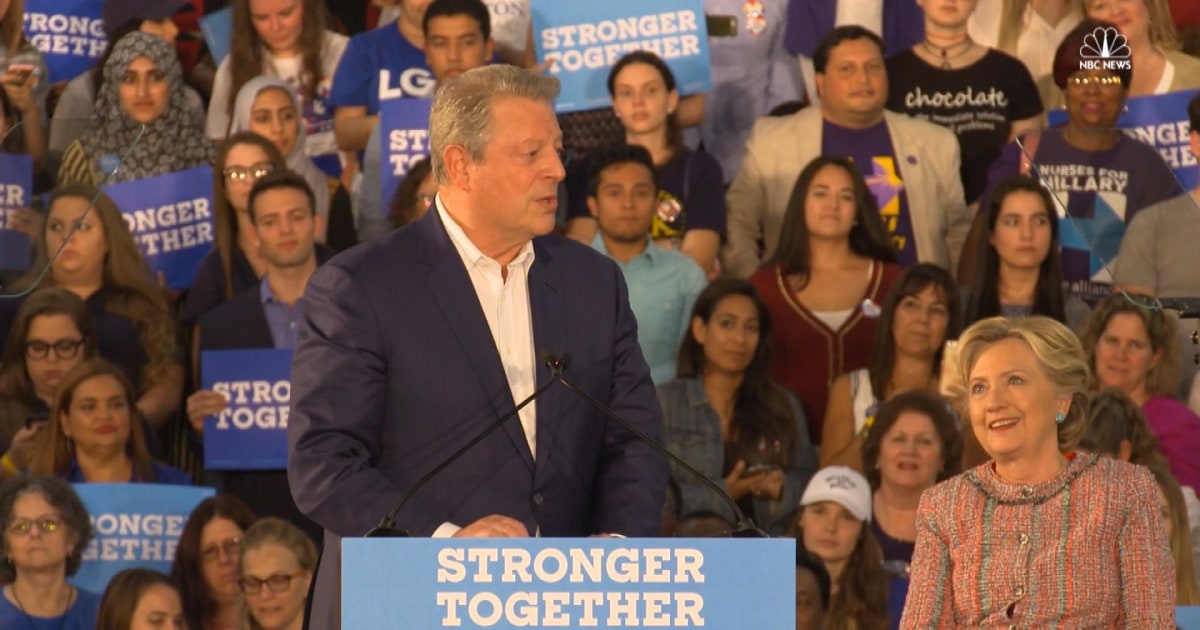 Campaigning for Clinton, Al Gore Emphasizes: ‘Your Vote Counts’
