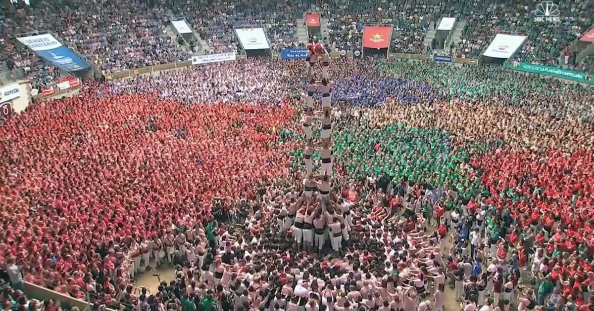 Human Tower Contest Wows Crowds