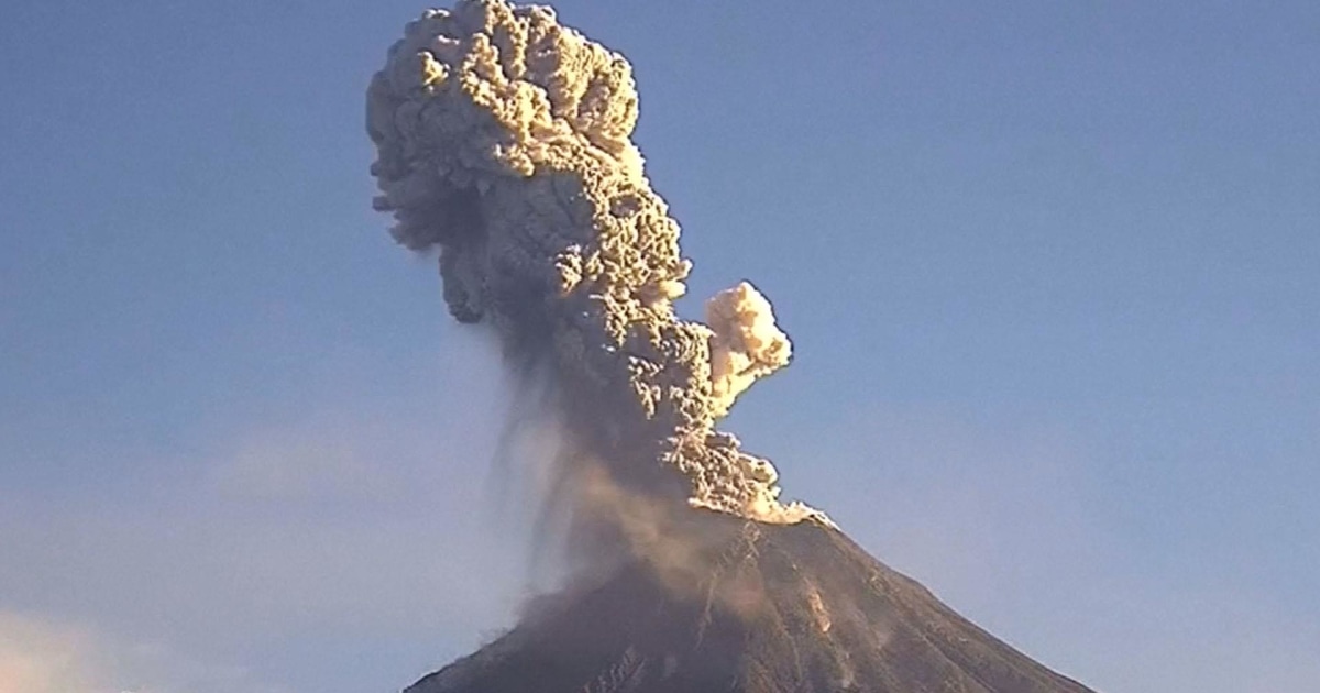 See Mexico’s ‘Fire Volcano’ Erupting