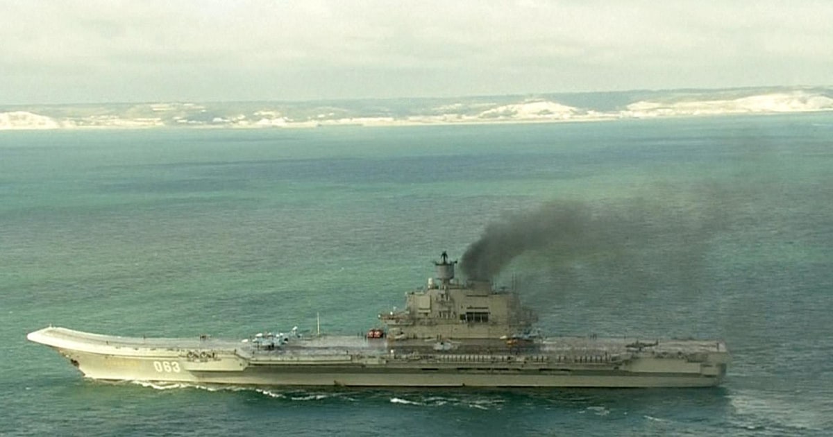 Russian Warships Steam Through the English Channel