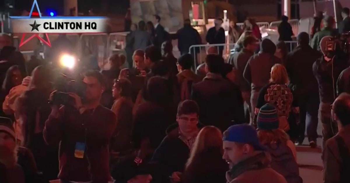 Crowds Depart Clinton Watch Party After Podesta Statement