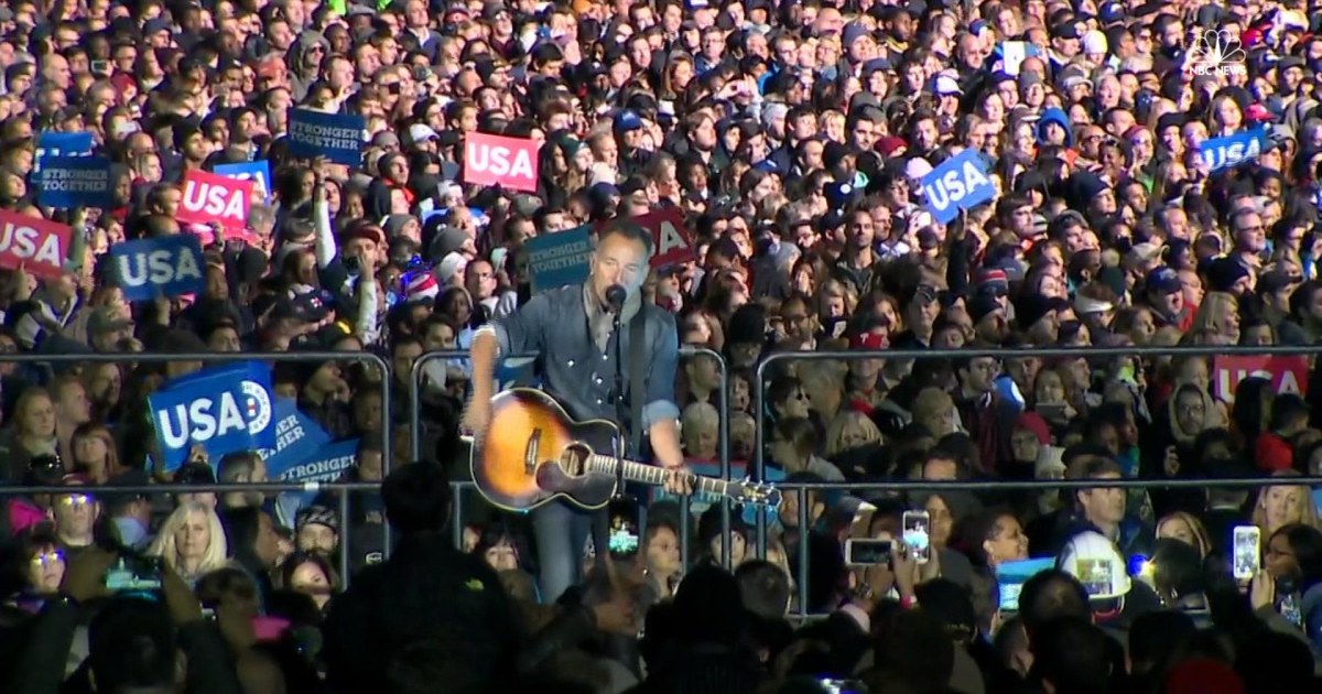 Springsteen: Trump's Vision 'Limited to Little Beyond Himself'