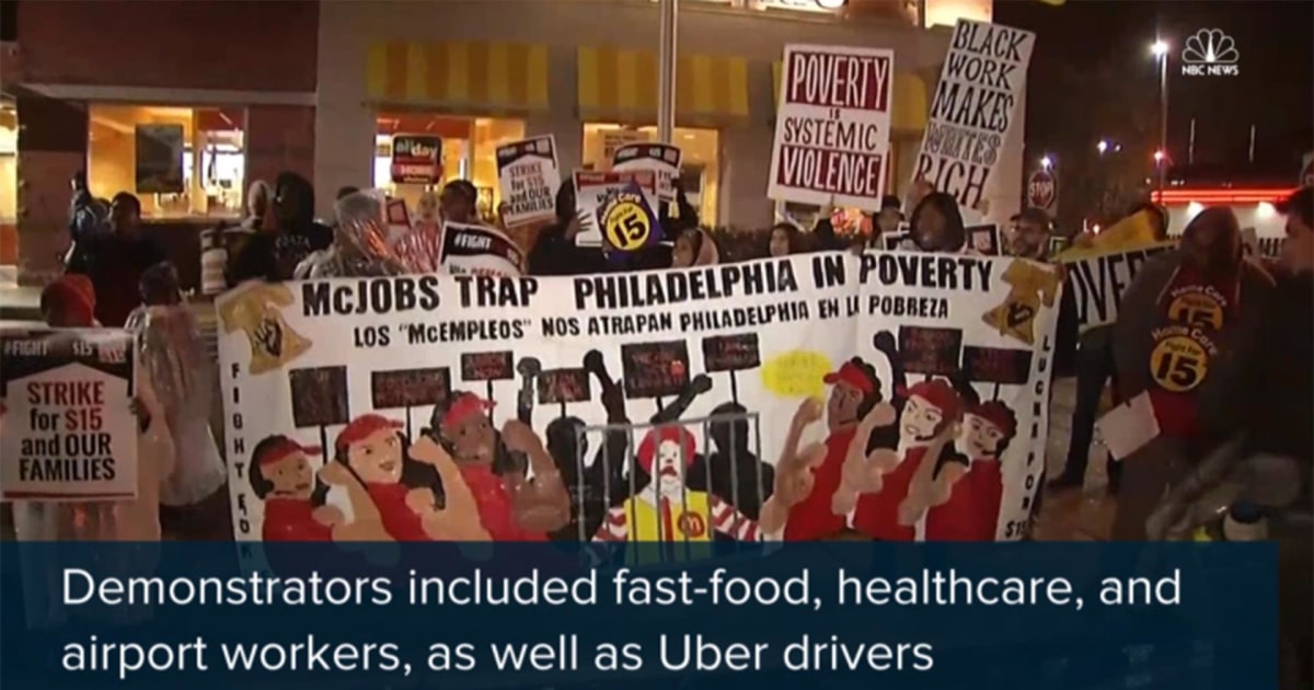 Minimum wage protests erupt across nation