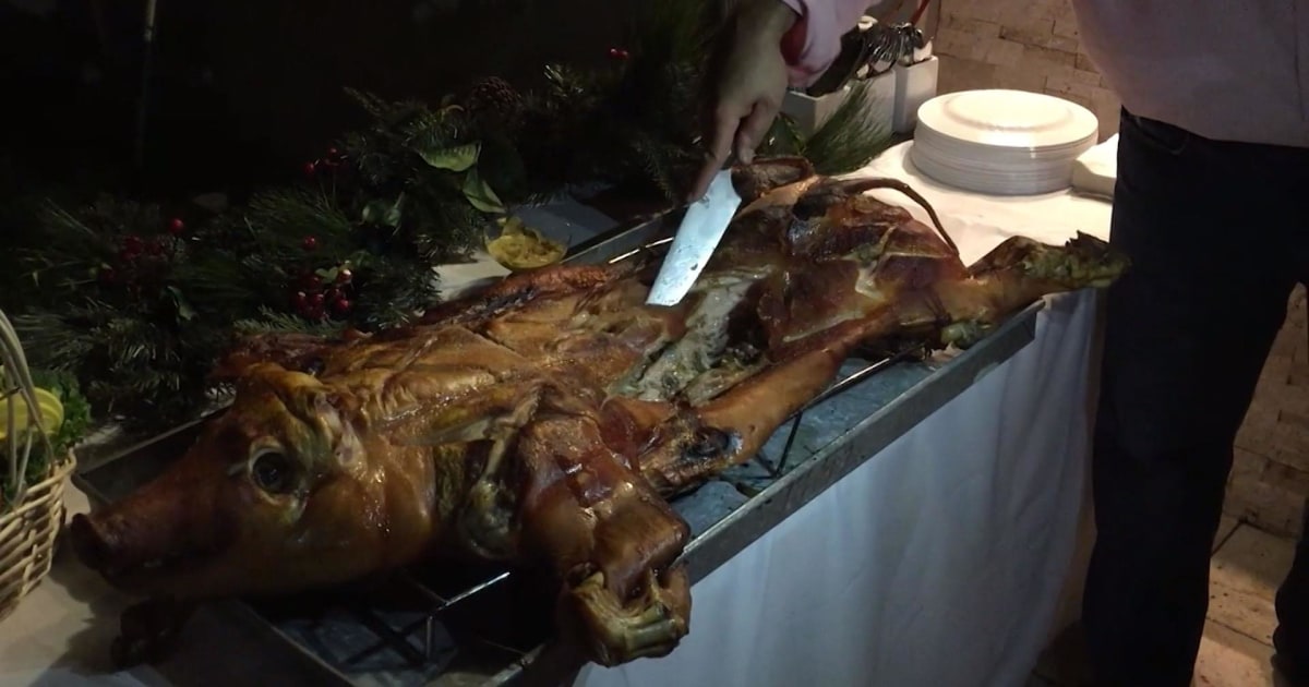 Latin Tradition: Roasting an entire pig for Noche Buena