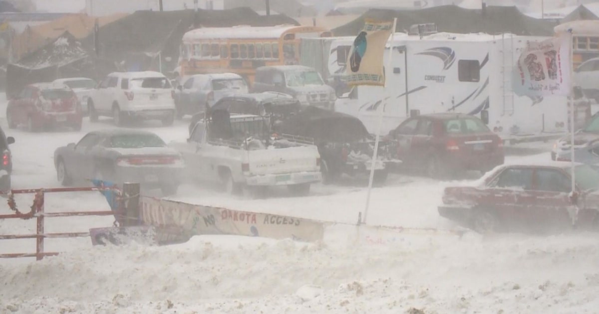 As Blizzard Mounts, Pipeline Protesters Vow To Stay