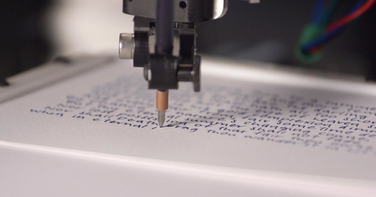 This Robot Writes In Your Handwriting