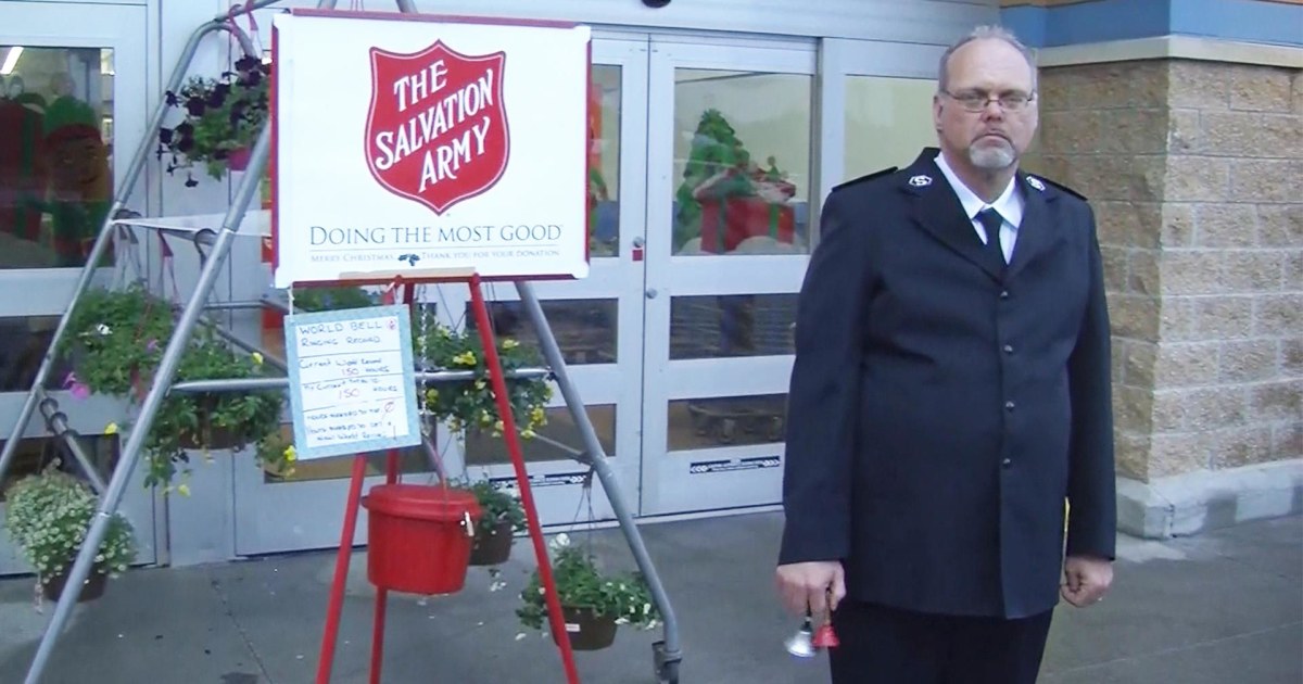 Salvation Army Volunteer Sets Bell Ringing Record