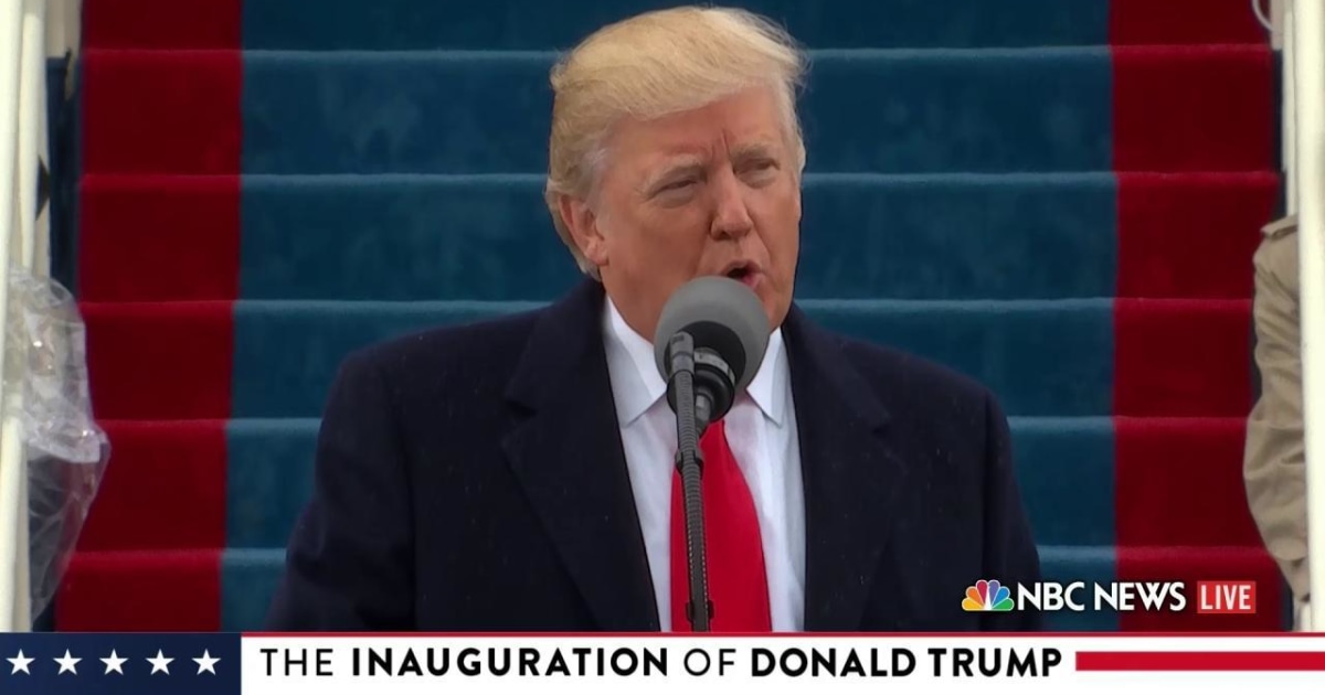 President Trump: Today 'The People Become the Rulers...Again'
