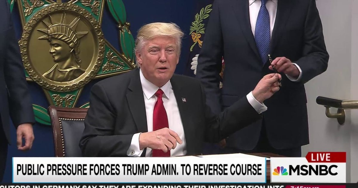 Trump, weak under pressure, caves; wall's future uncertain