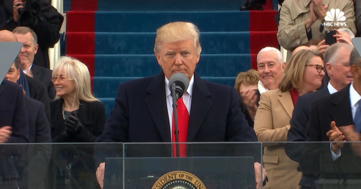 Donald Trump’s Inaugural Address in Two Minutes