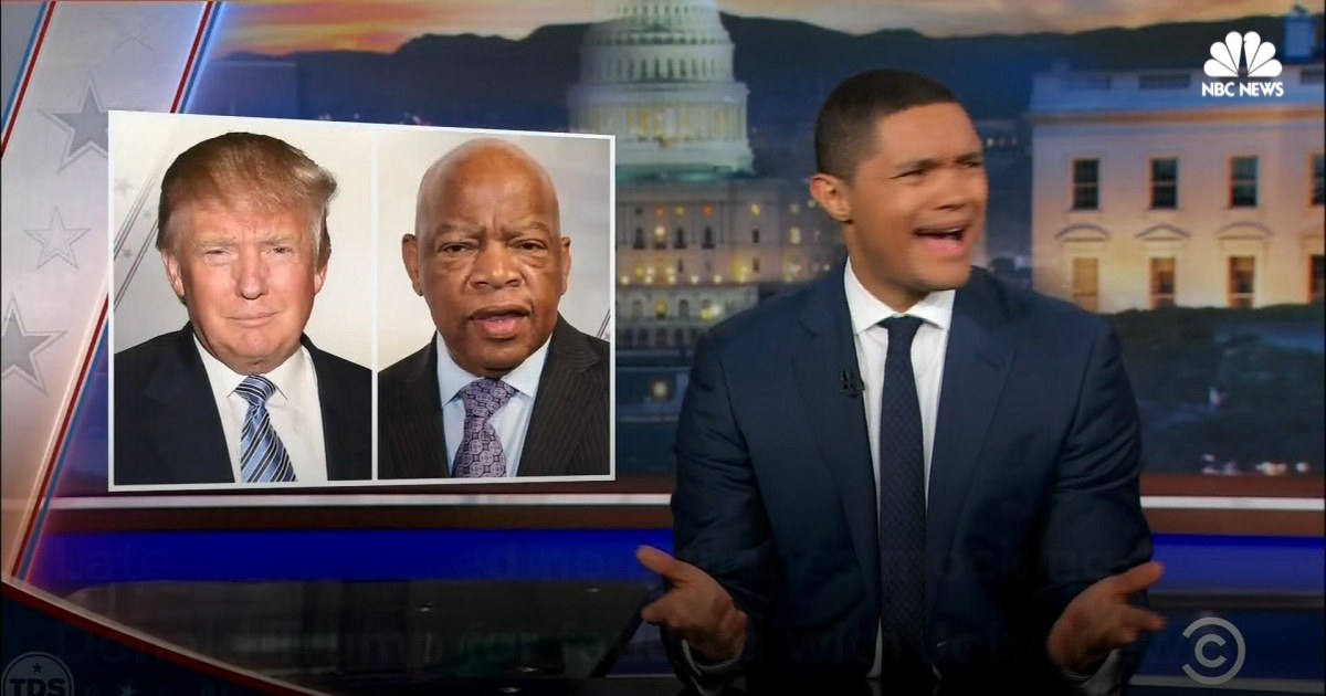 Late night comics mock Trump over Lewis