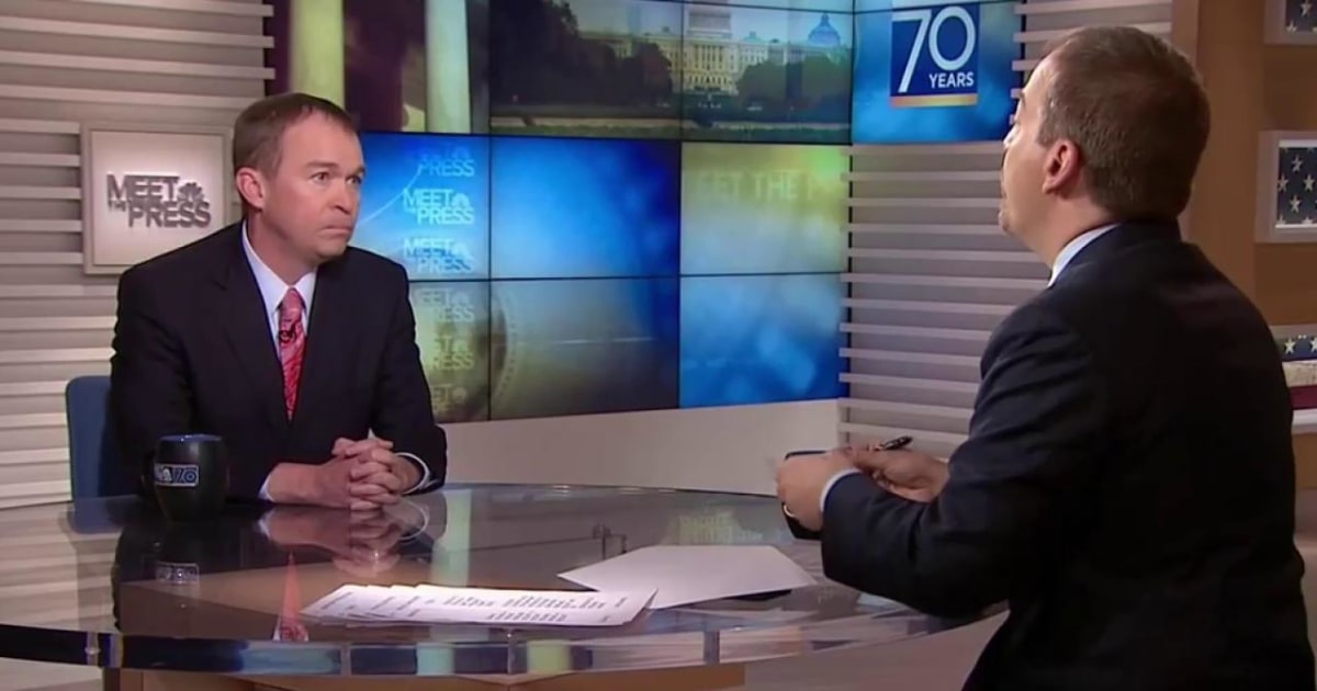 Full Mulvaney: 'We Won't Be Able to Balance Budget This Year'