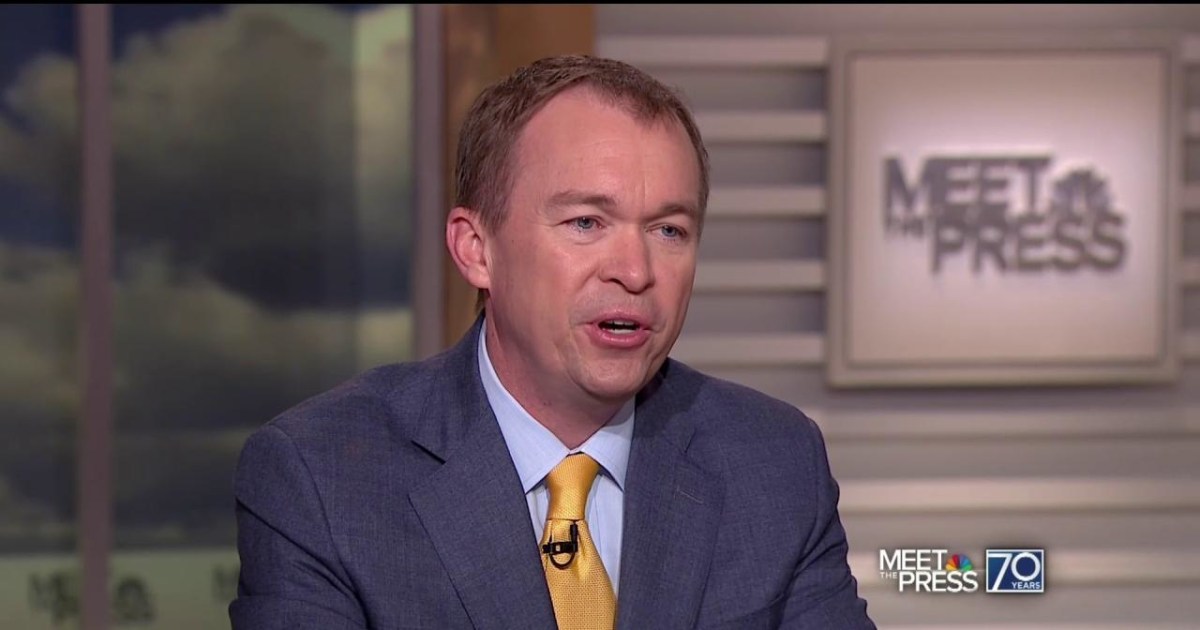 Mulvaney: 'Never Seen [Trump] Blame Paul Ryan'