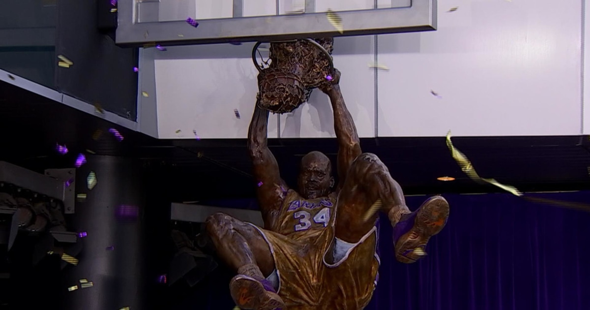 Shaq Statue Unveiled at Staples Center