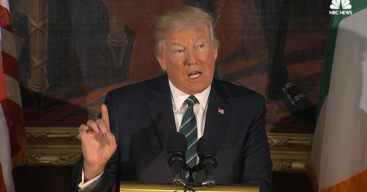 Trump Quotes Proverb at Luncheon with Irish PM