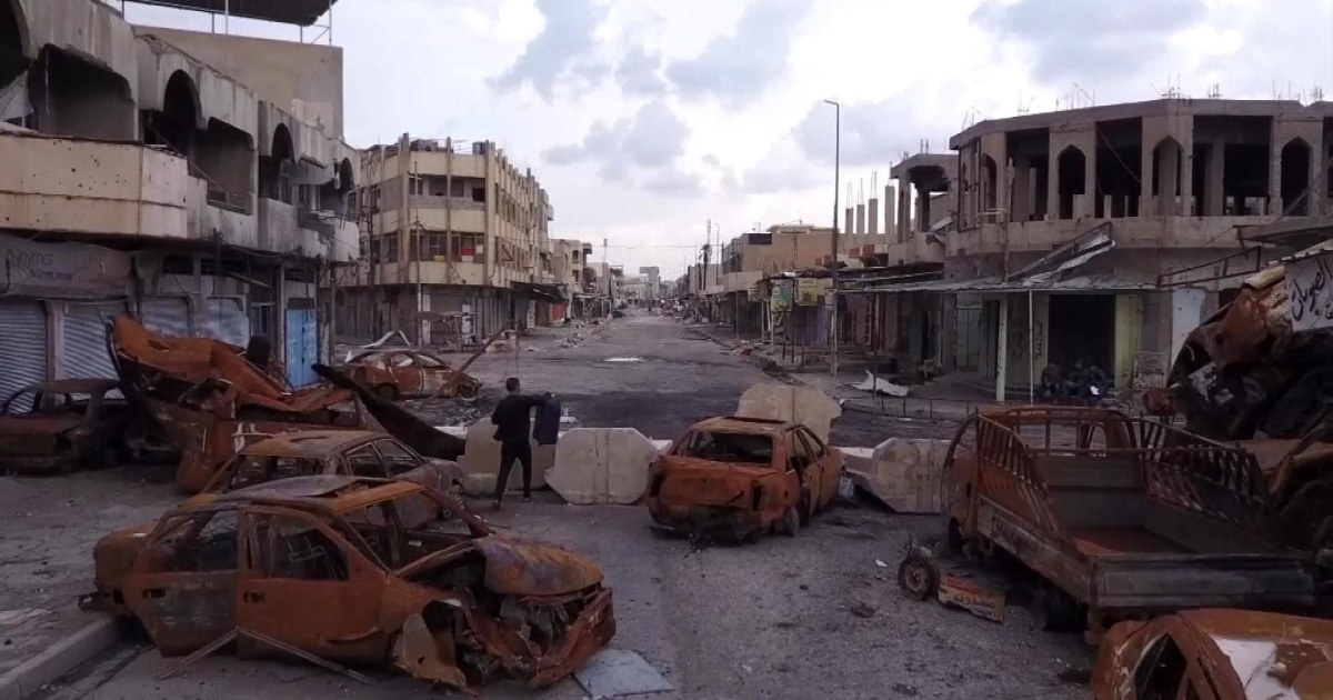 Drone footage shows destruction in Mosul as coalition fights ISIS