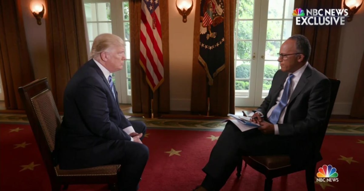 A Final Question to Pres. Trump on His Experience as President, So Far