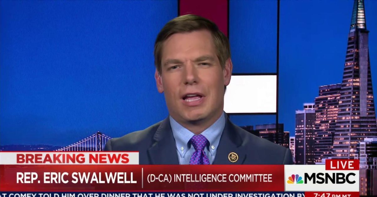 Rep Swalwell: Sessions obviously not recused on Trump probe