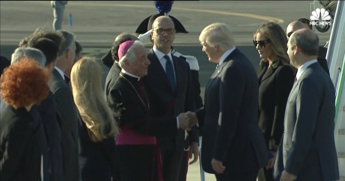 Trump, First Lady Arrive in Rome for Third Leg of Overseas Trip