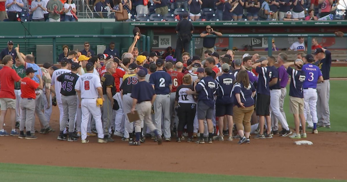 Republicans and Democrats Take the Field for Congressional Baseball Game