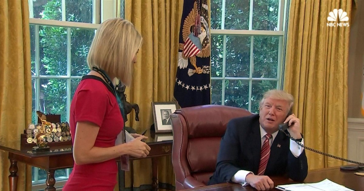Trump Compliments Irish Reporter During Call with Prime Minister