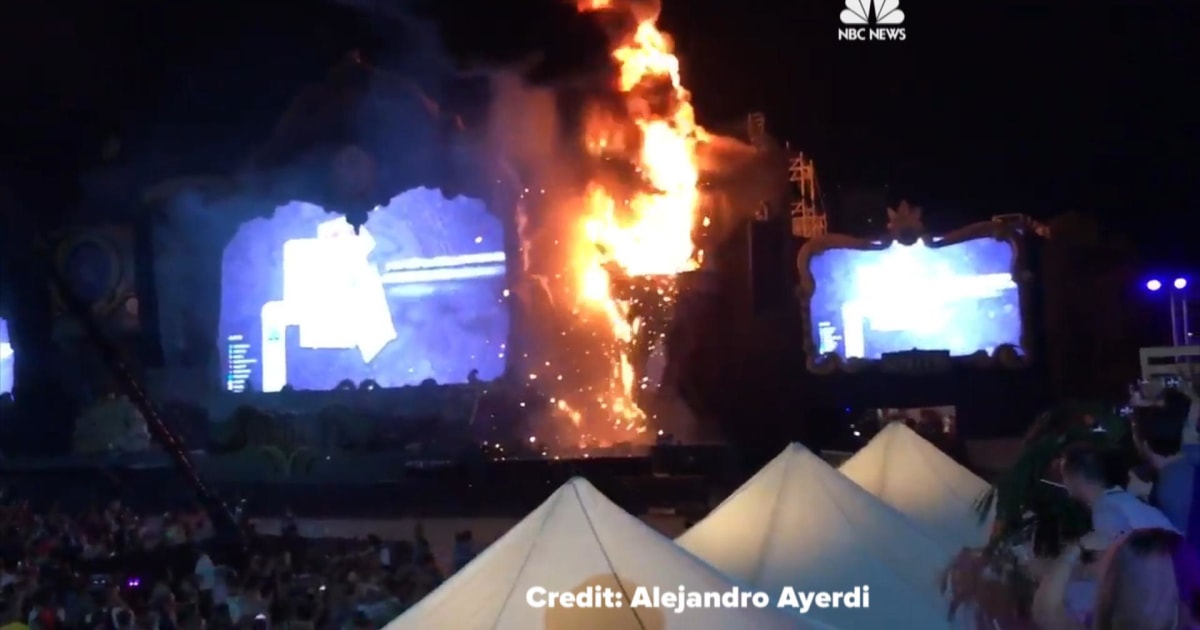 Massive Fire Breaks Out At Music Festival